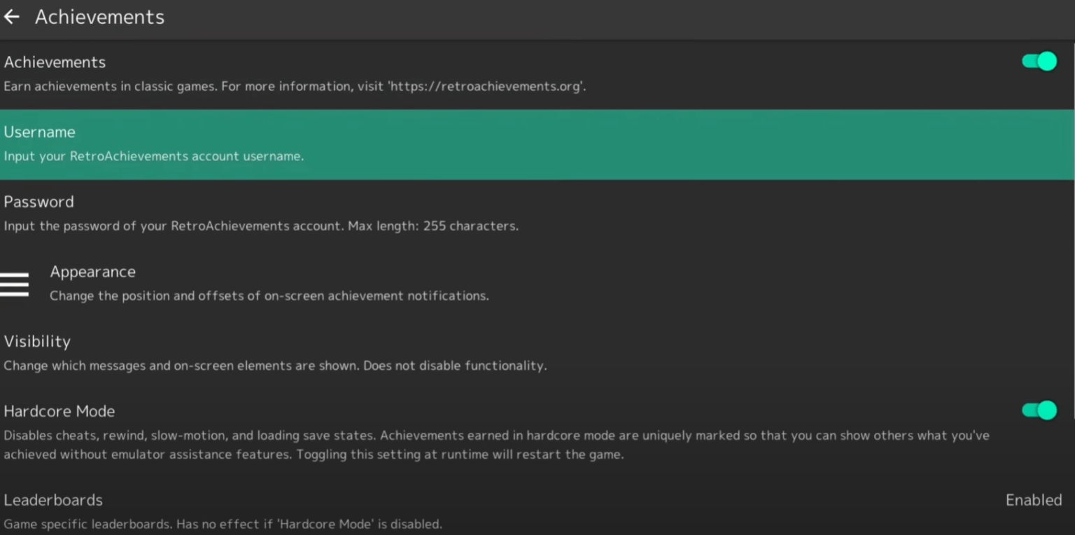 RetroAchievements Setup Guide