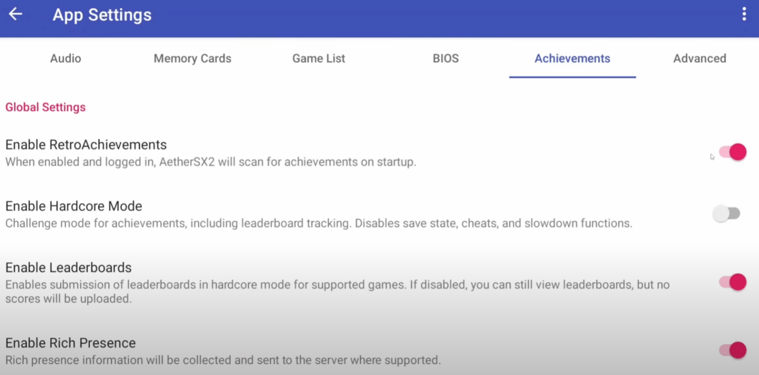 RetroAchievements Setup Guide