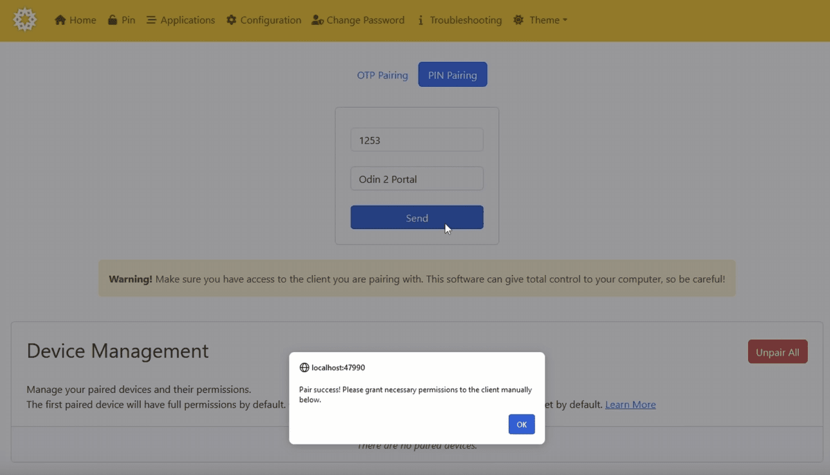 Apollo & Artemis Streaming Setup Guide